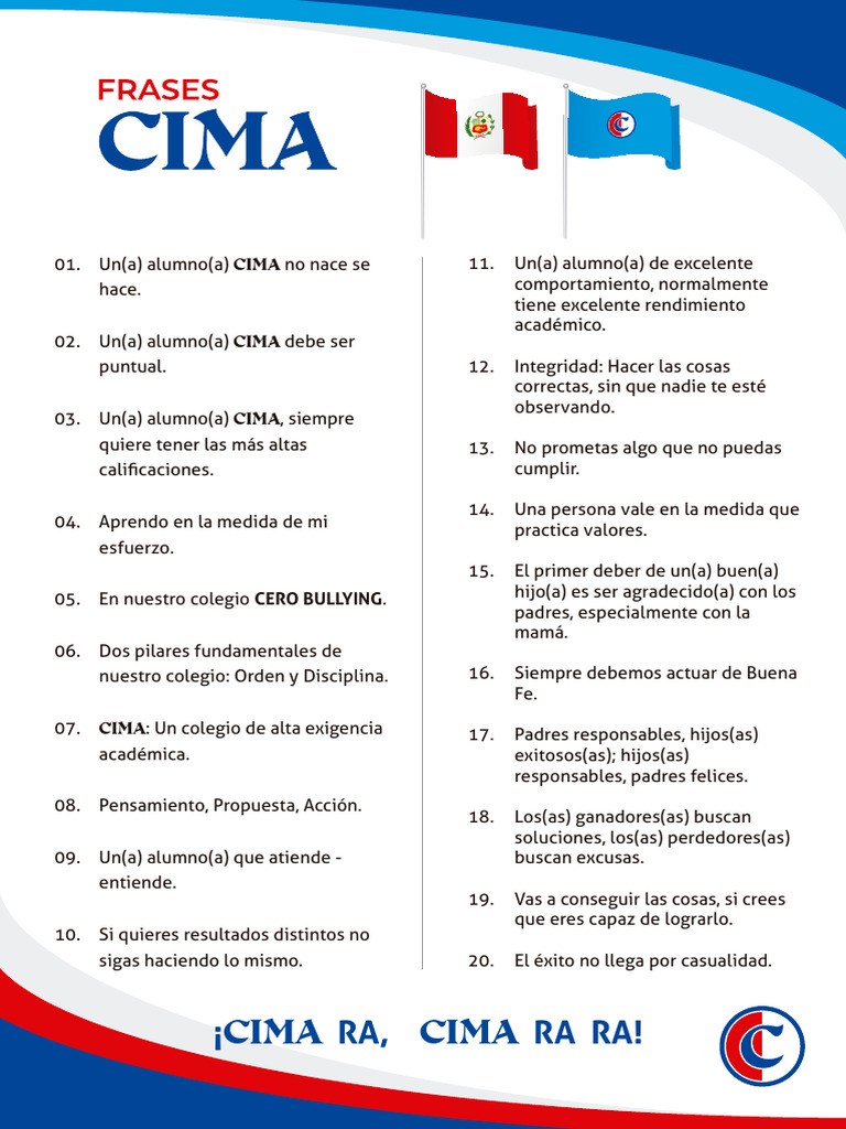 Frases Cima 2020 | PDF