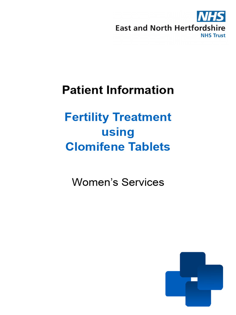 Clomifene Fertility Treatment Guide | PDF | Menstrual Cycle | Ovary