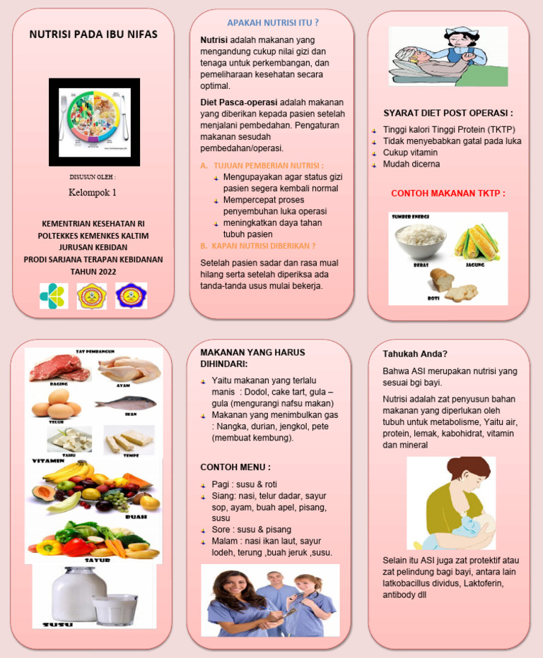 Leaflet Nutrisi Bufas | PDF