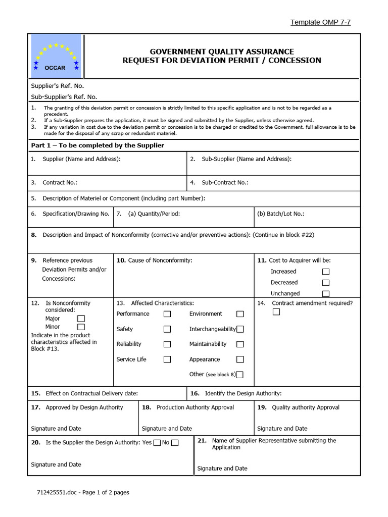 Template OMP 7 7 DevCon Issue 1 110112 | PDF | Business