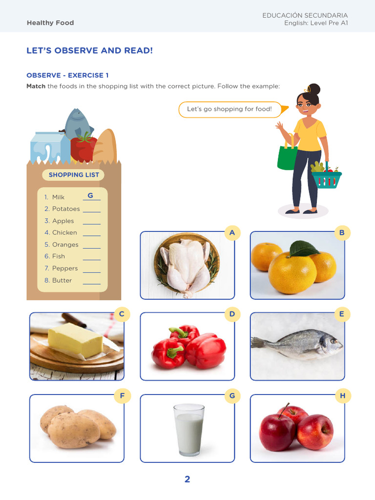 S15-Pre-A1-Recurso-Ingles (1) - Removed | PDF | Foods | Nutrition