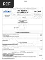 Formulario SAT-2046 IVA Pequeño Contribuyente | PDF | Impuesto al valor ...