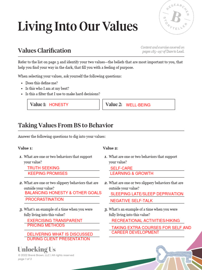 Values | PDF | Psychology | Psychological Concepts