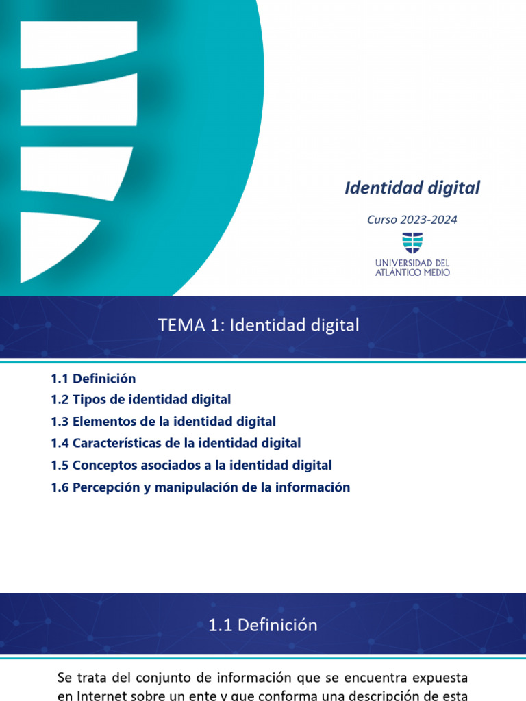 Identidad Digital. T-1 | PDF | Internet | Información