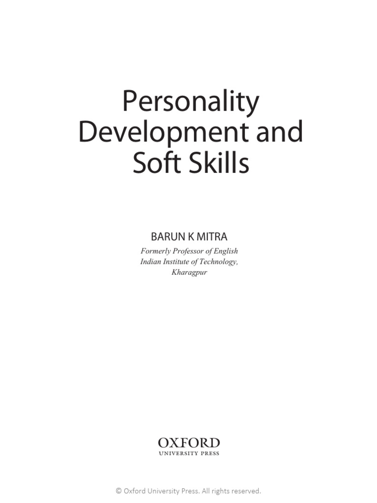 Personality Development & Soft Skills Guide | PDF | Id | Psychology