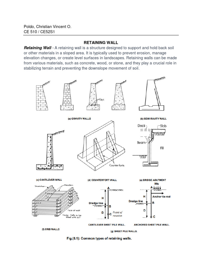 Retaining Wall | PDF