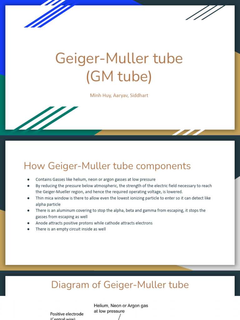 Geiger-Muller Tube (GM Tube) | PDF | Electricity | Nuclear Chemistry
