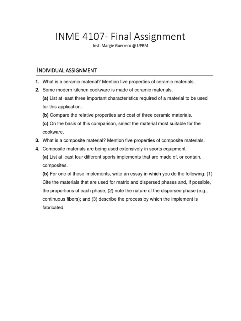 Final Assignment | PDF