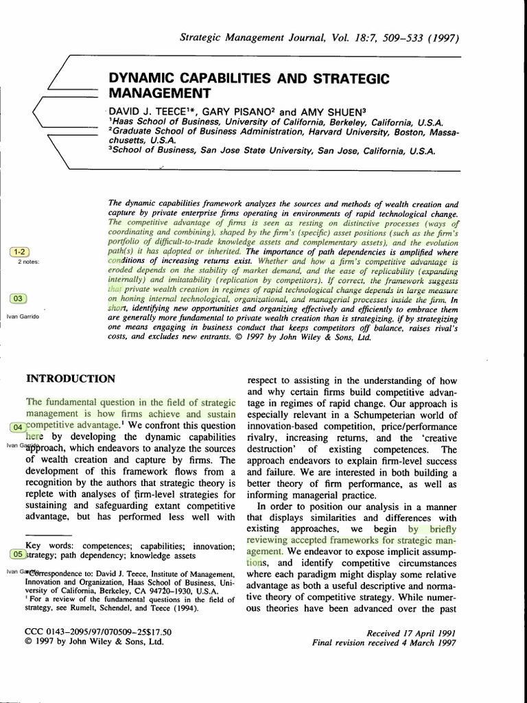 Teece, Pisano, Shuen - 1997 - Dynamic Capabilities and Strategic ...
