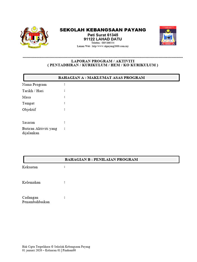 Format Laporan Program | PDF