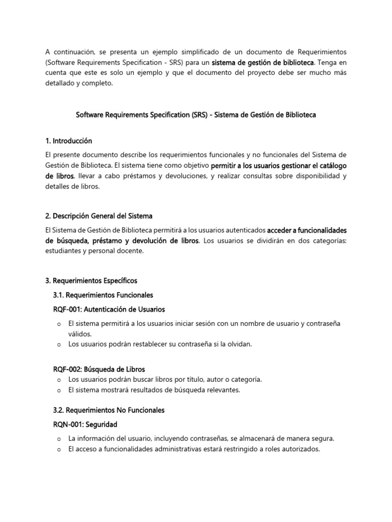 Ejemplo Documento Requerimientos | Descargar gratis PDF | Usuario (informática) | Autenticación