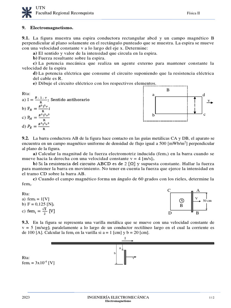 Fisica II | PDF | Corriente eléctrica | Electromagnetismo