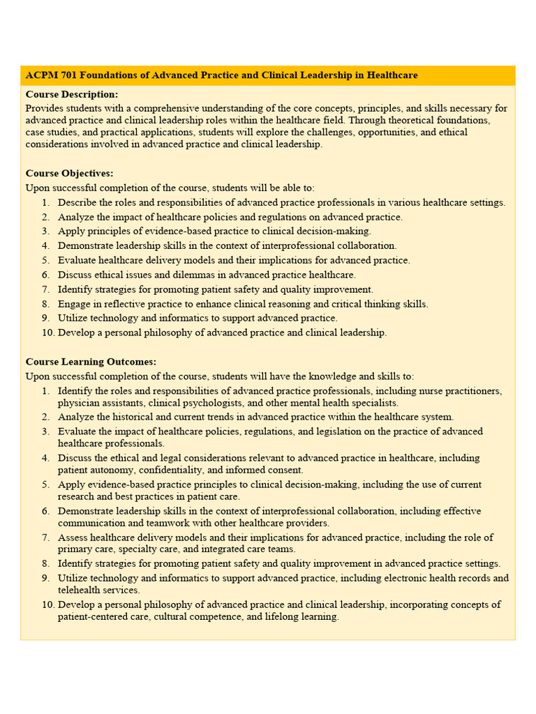 Foundations of Advanced Nursing Practice | PDF | Health Care | Evidence ...
