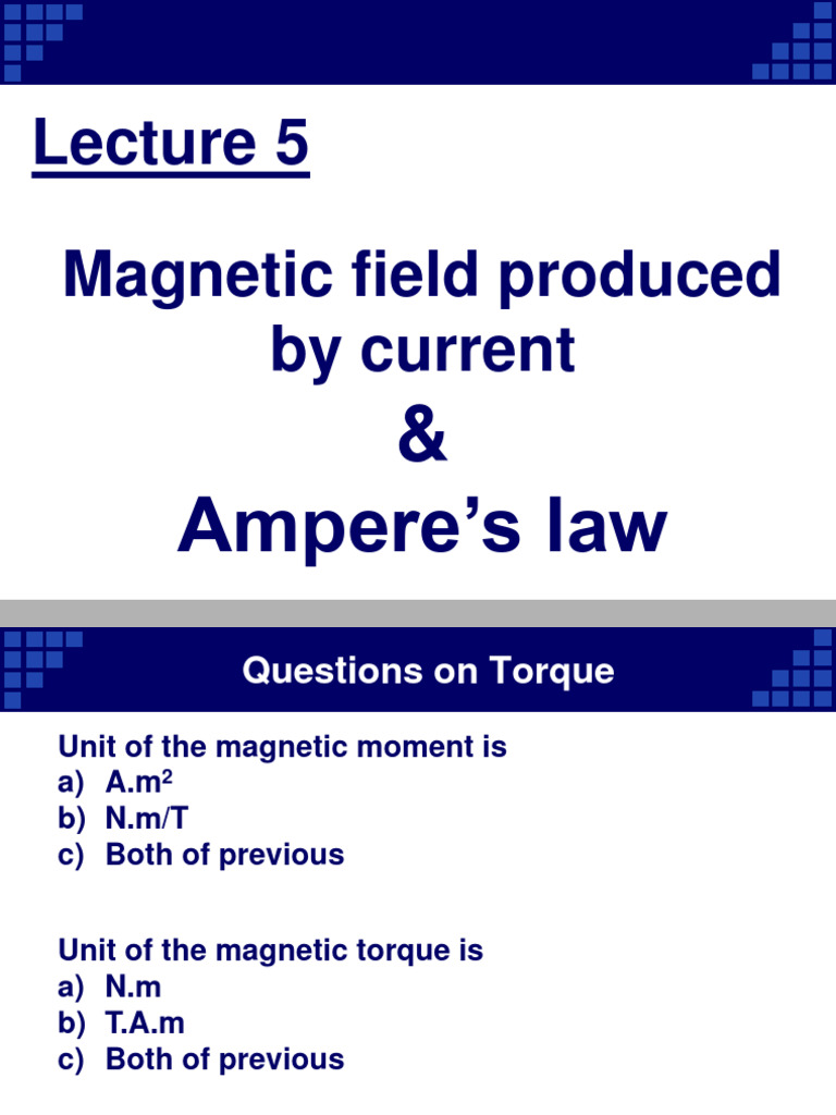 Lecture 5 | PDF | Magnetic Field | Electrical Engineering