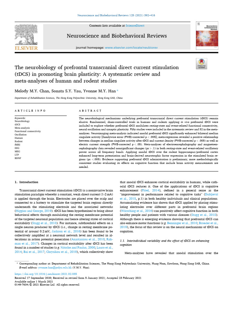 CHAN Et Al, 2021 | PDF | Prefrontal Cortex | Neural Oscillation CHAN Et Al, 2021 | PDF | Prefrontal Cortex | Neural Oscillation