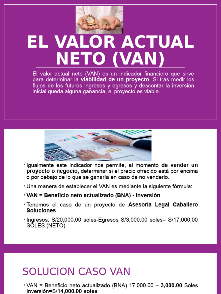 EL VALOR ACTUAL NETO (VAN) - Tagged | PDF | Economía Financiera | Economias