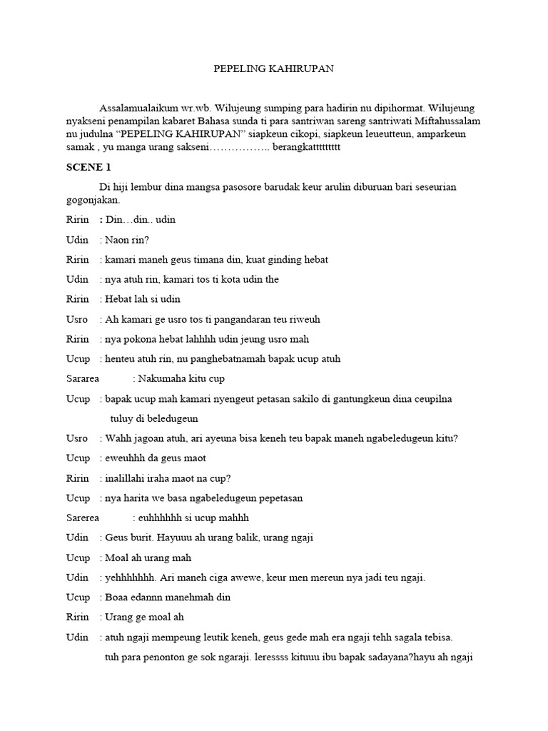 Pepeling Kahirupan | PDF
