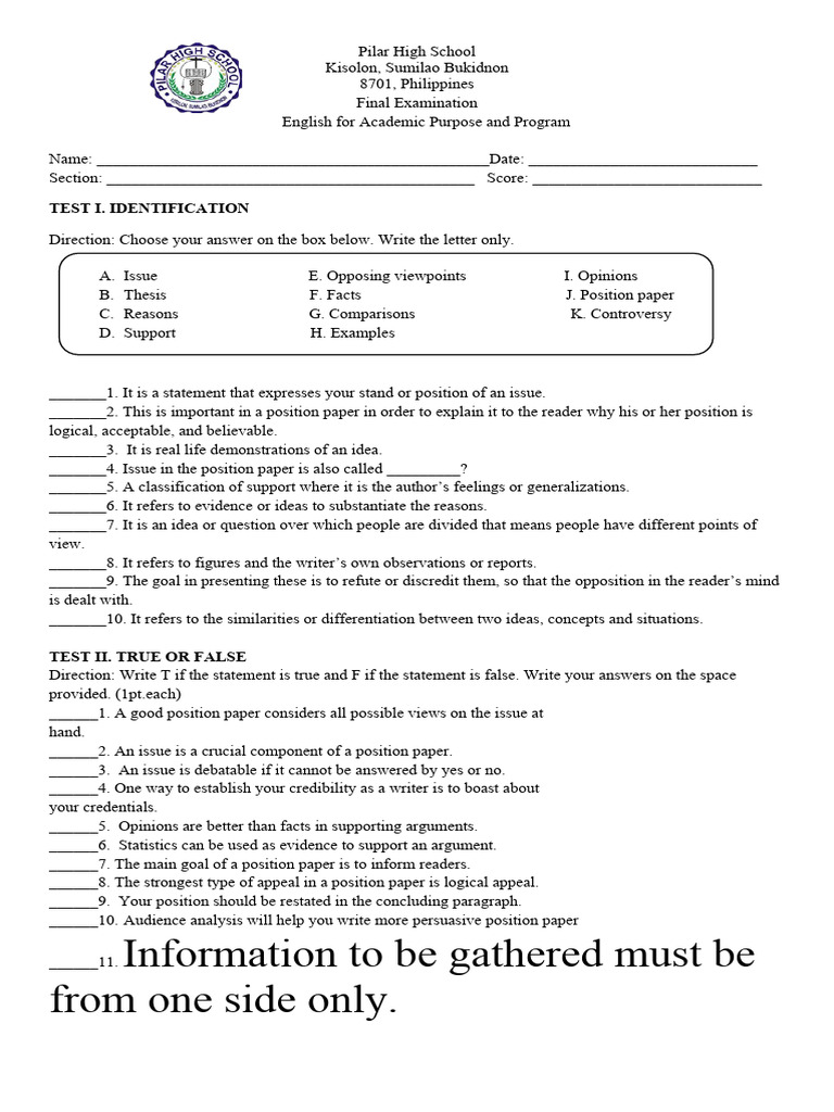 EAPP | PDF | Argument | Evidence