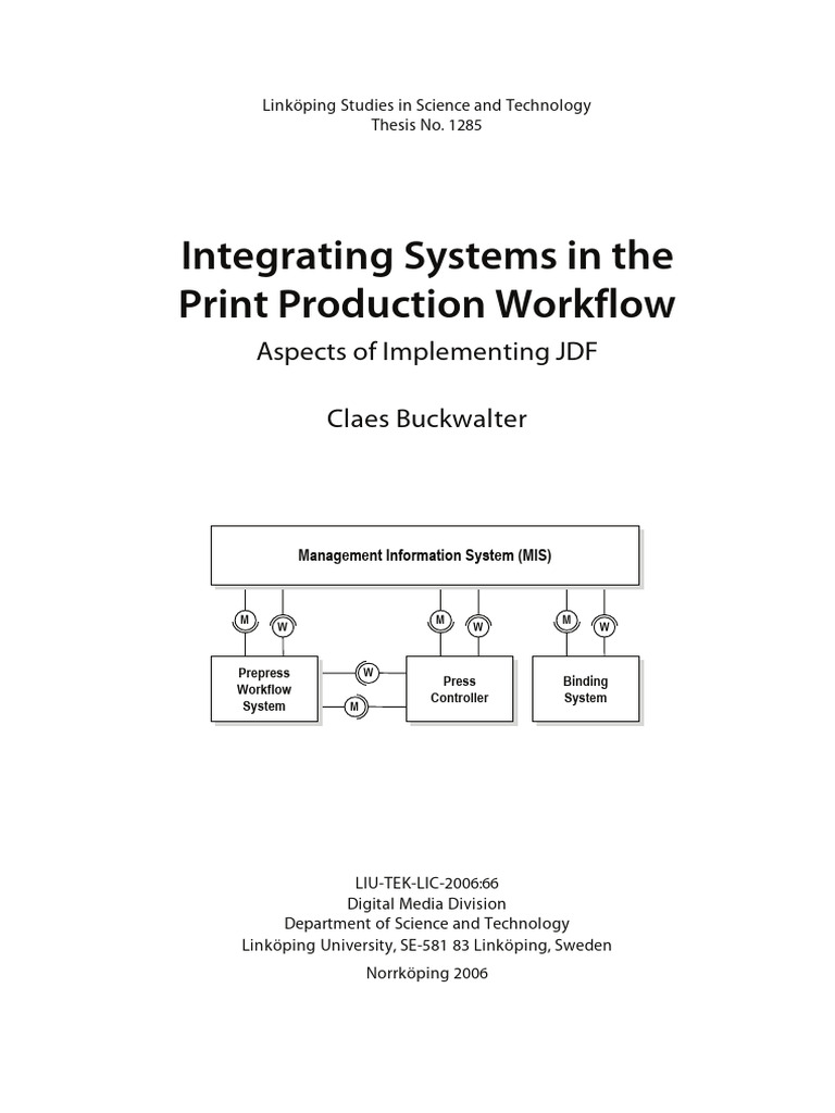 JDF-Printing White Paper | PDF | Xml | Computing