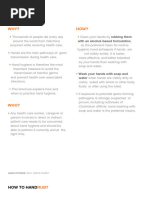 Handwashing Procedure Guide | PDF | Hand Washing | Hygiene