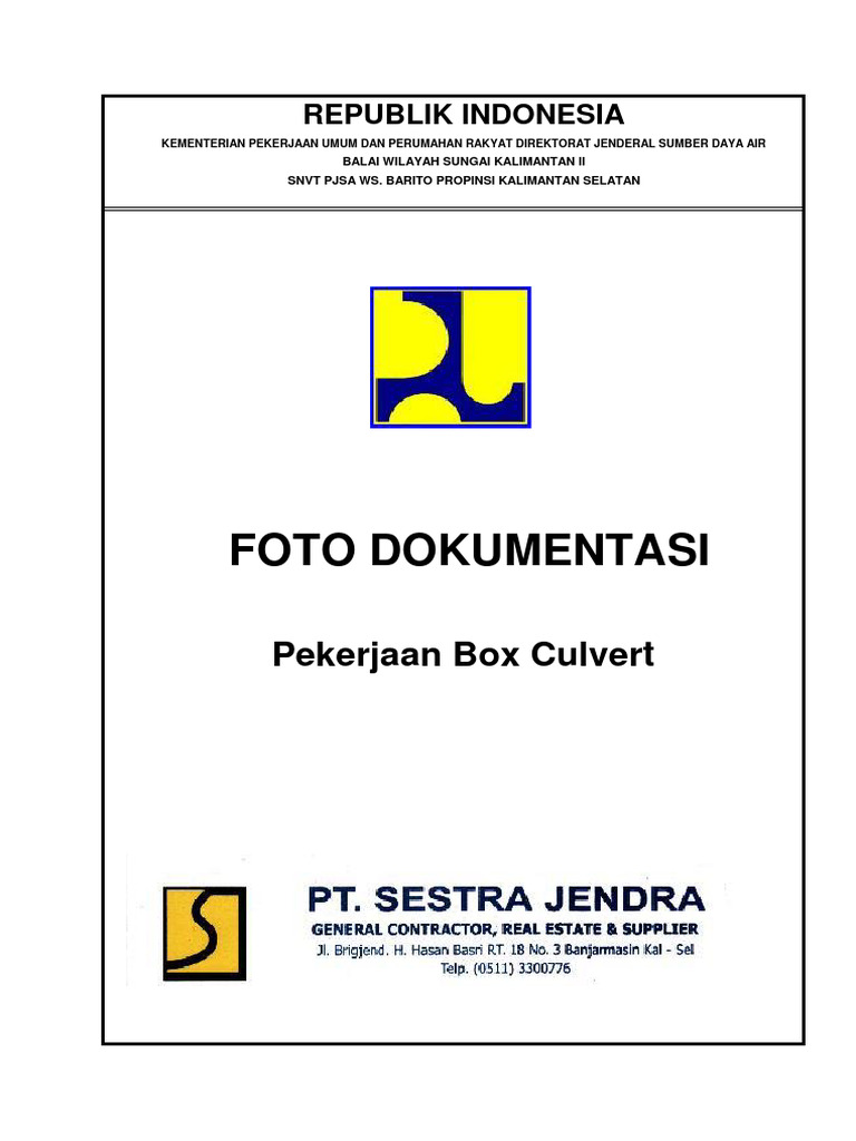 Dokumentasi Dokumentasi Box Culvert | PDF