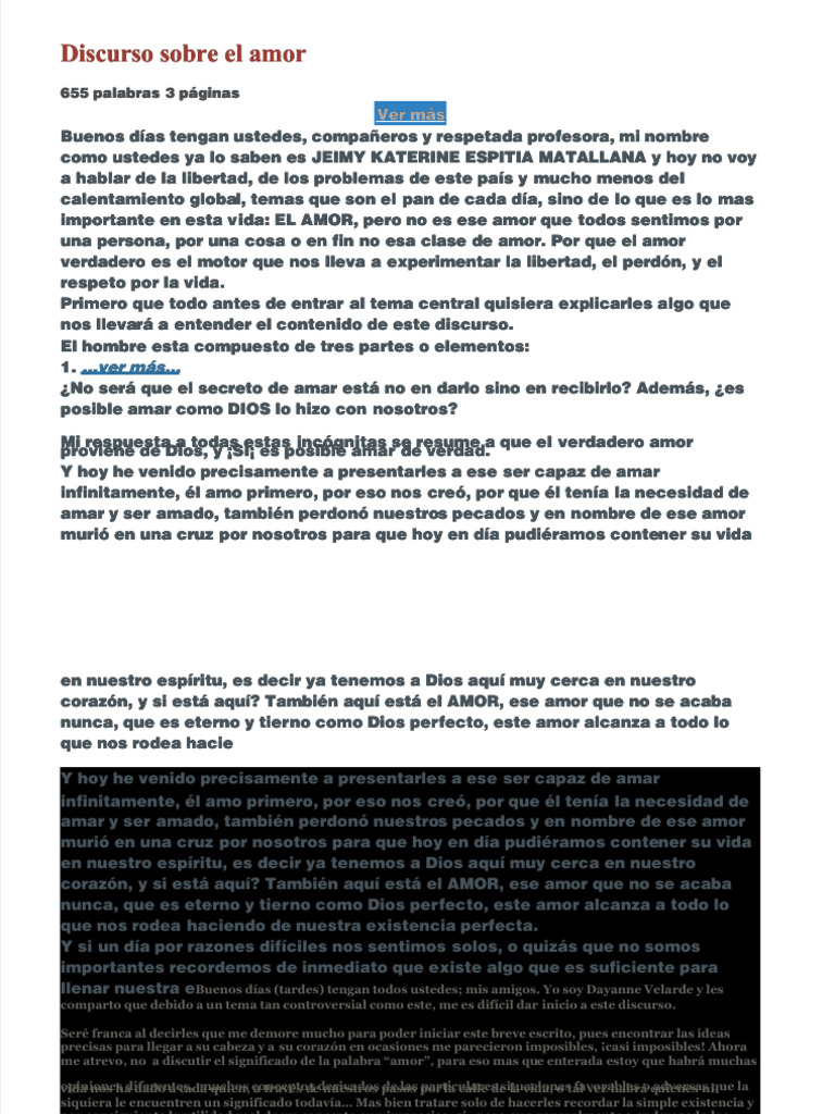 PDF Discurso Sobre El Amor - Compress | PDF | Amor | La sexualidad humana