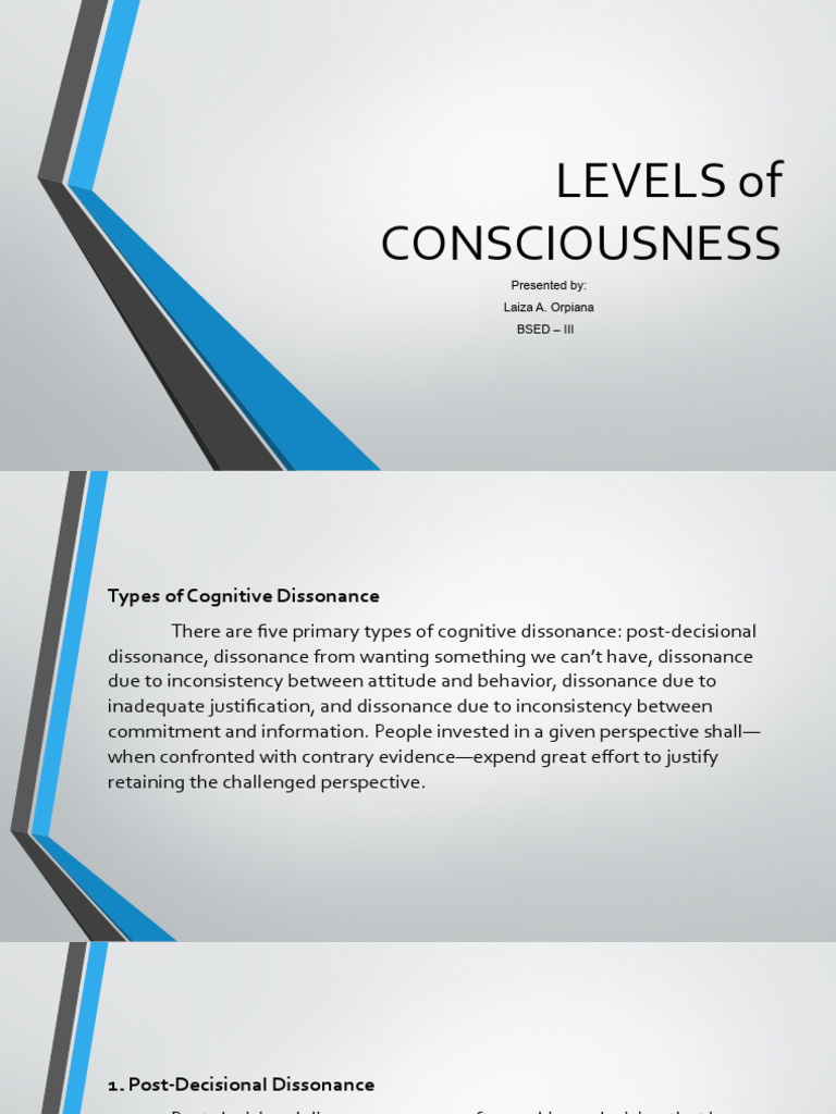 Levels of Consciousness | PDF