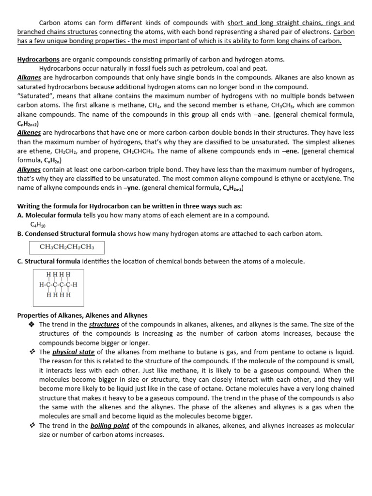 Organic Compound - Part II | PDF | Alkane | Hydrocarbons