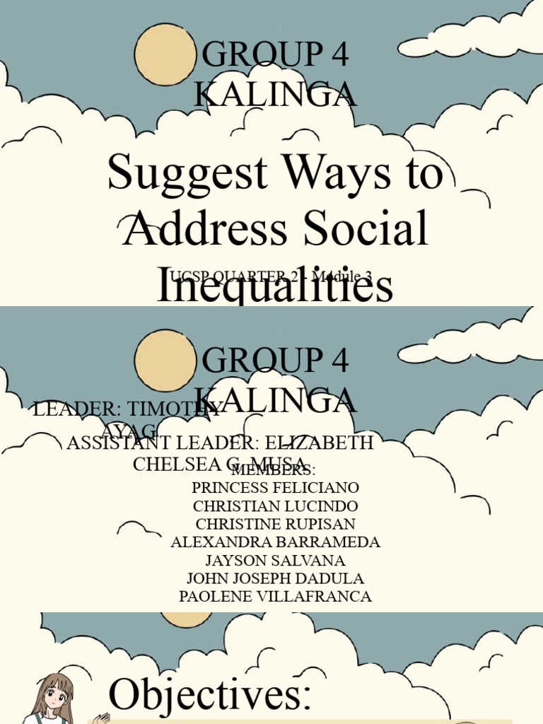Addressing Social Inequalities and Poverty | PDF | Social Inequality ...