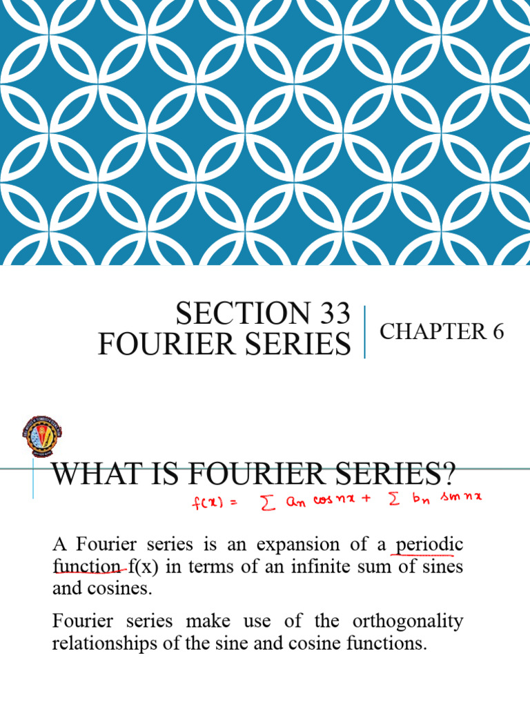 Chapter 6 Fourier Series | PDF Chapter 6 Fourier Series | PDF