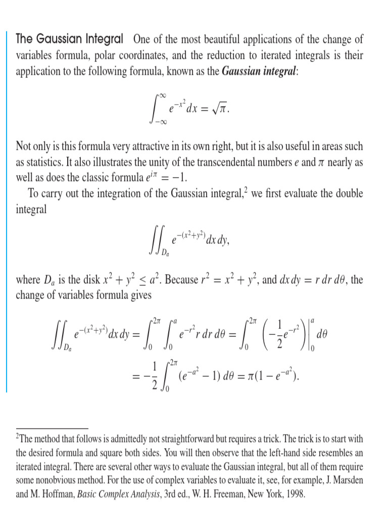 Integral Gaussiana | Download Free PDF | Integral | Pi