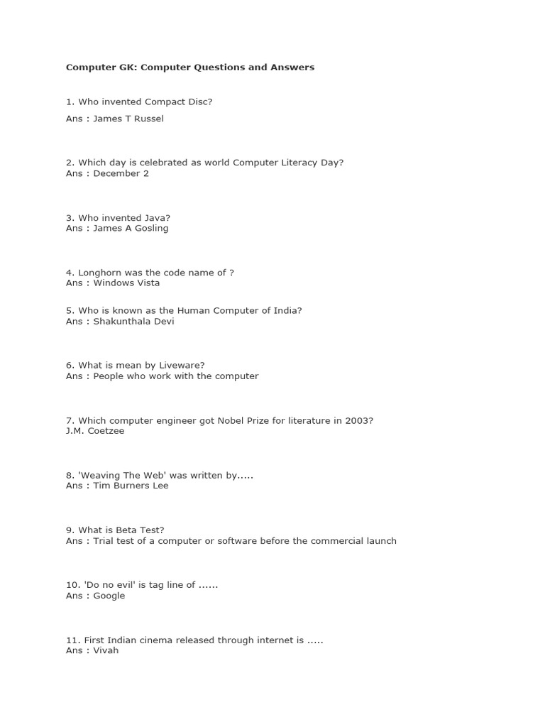Quiz Prelims | PDF | Random Access Memory | Read Only Memory
