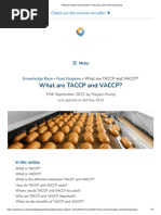 Difference Between HACCP, VACCP & TACCP | PDF | Hazard Analysis And ...