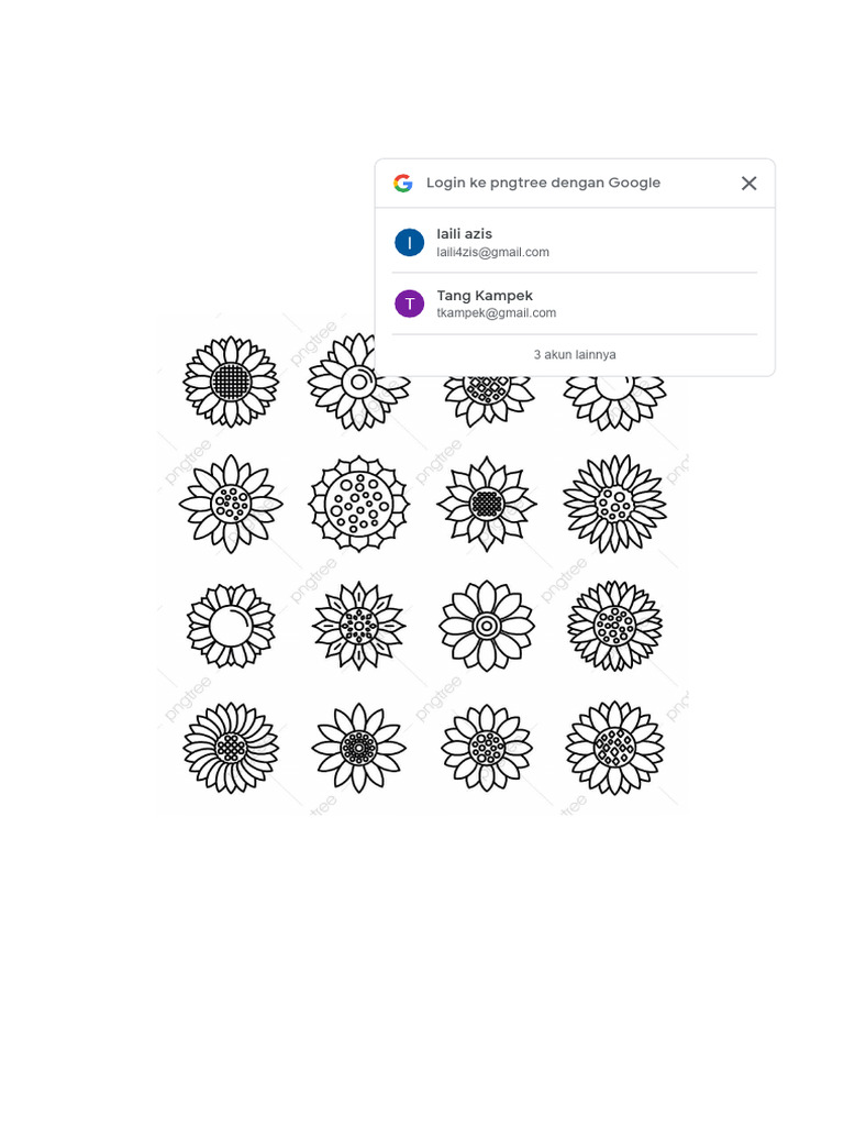 Set Ikon Bunga Matahari Botani, Set, Koleksi, Bunga PNG Dan Vektor ...