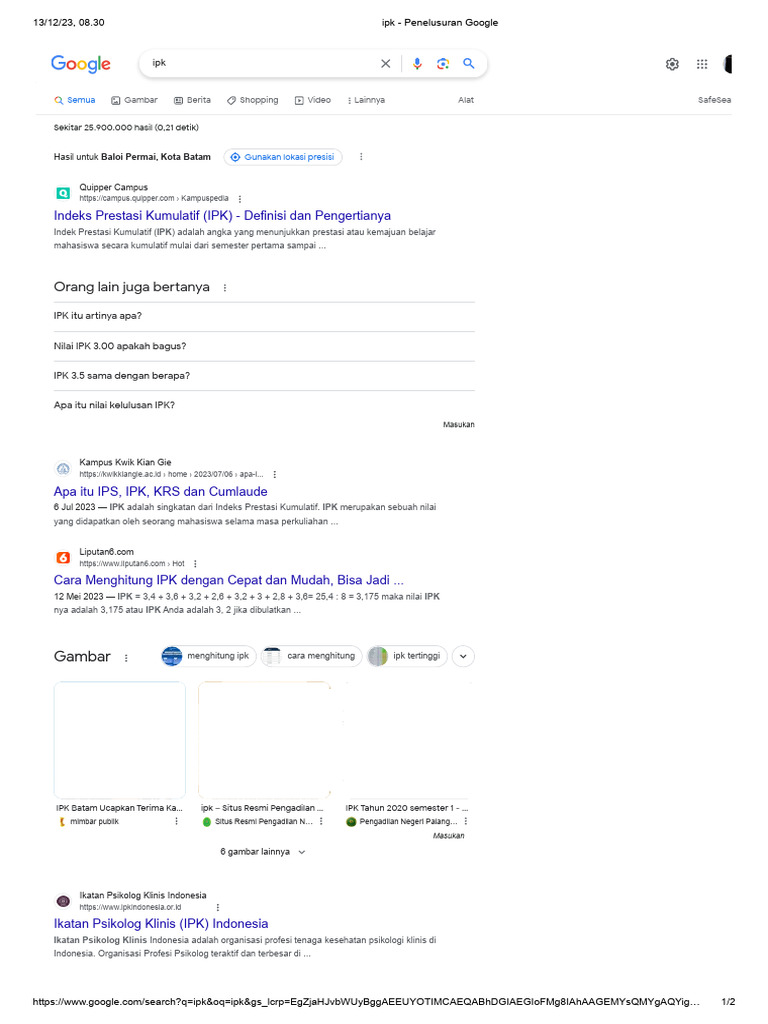 Ipk - Penelusuran Google | PDF | Game & Aktivitas | Komputer