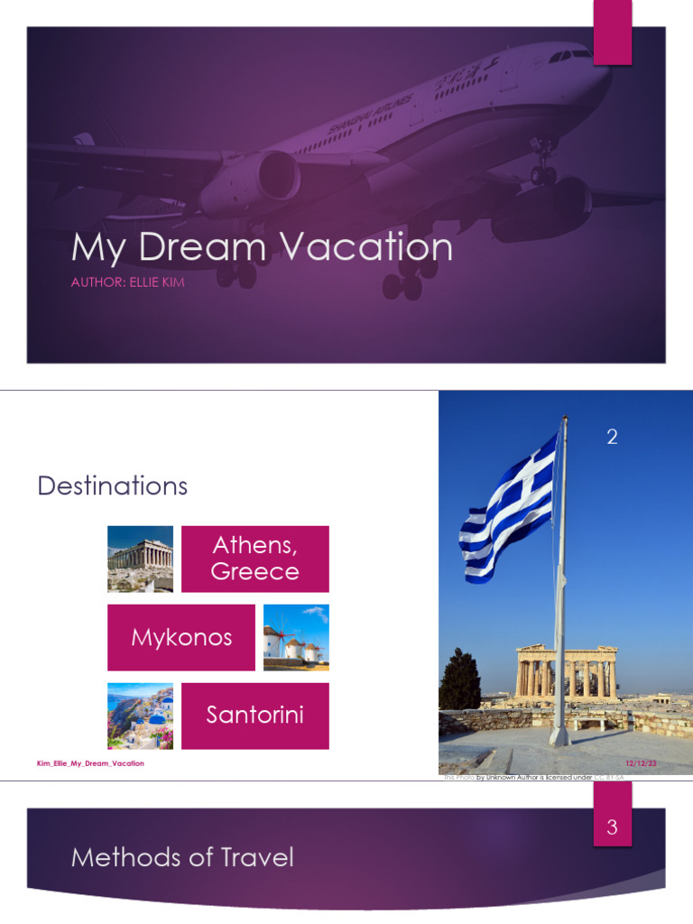 Kim Ellie My Dream Vacation | PDF