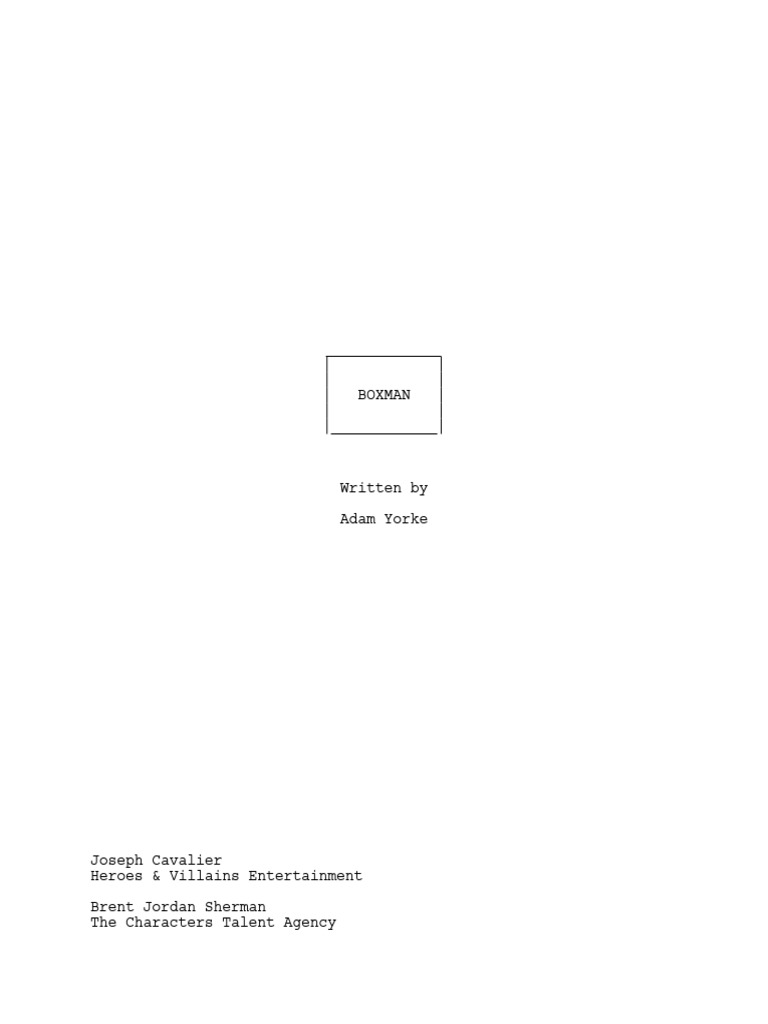 68 - BOXMAN by Adam Yorke | PDF | History | Young Adult