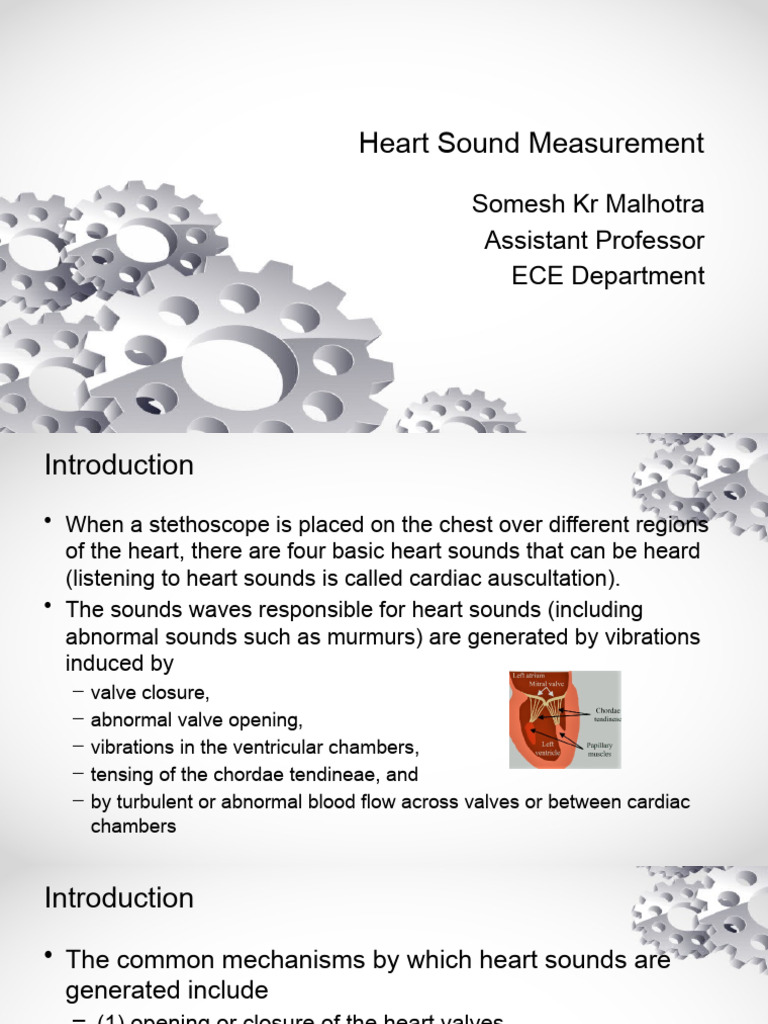 Heart Sound Measurement Techniques | PDF | Science & Mathematics