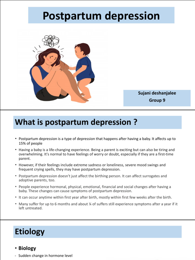 Postpartum Depression | PDF | Postpartum Depression | Major Depressive Disorder