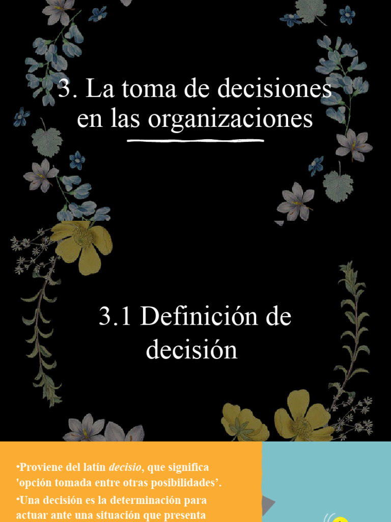 Toma de Decisiones Organizacionales | PDF | Toma de decisiones