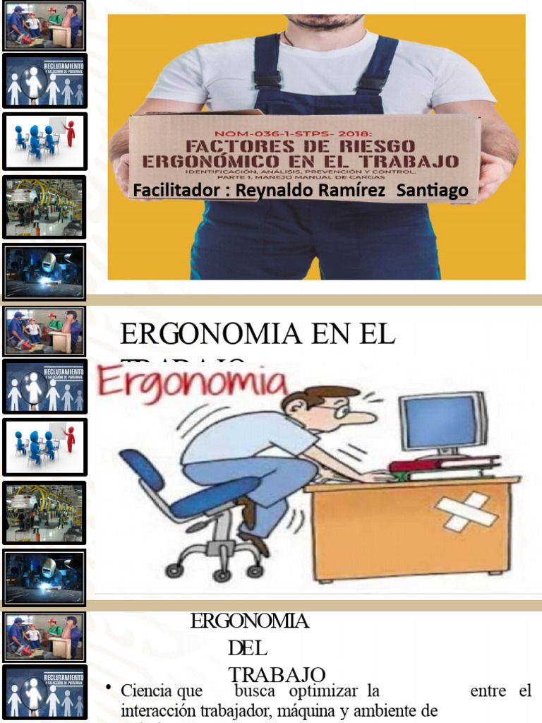 Nom 036 PPTX - 044157 | PDF | Factores humanos y ergonomía