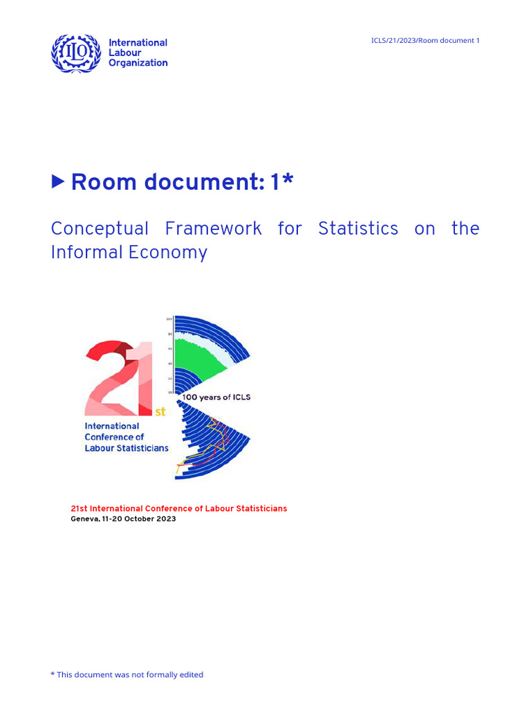 Conceptual Framework For Statistics On The Informal Economy | PDF | Employment | Labour Law