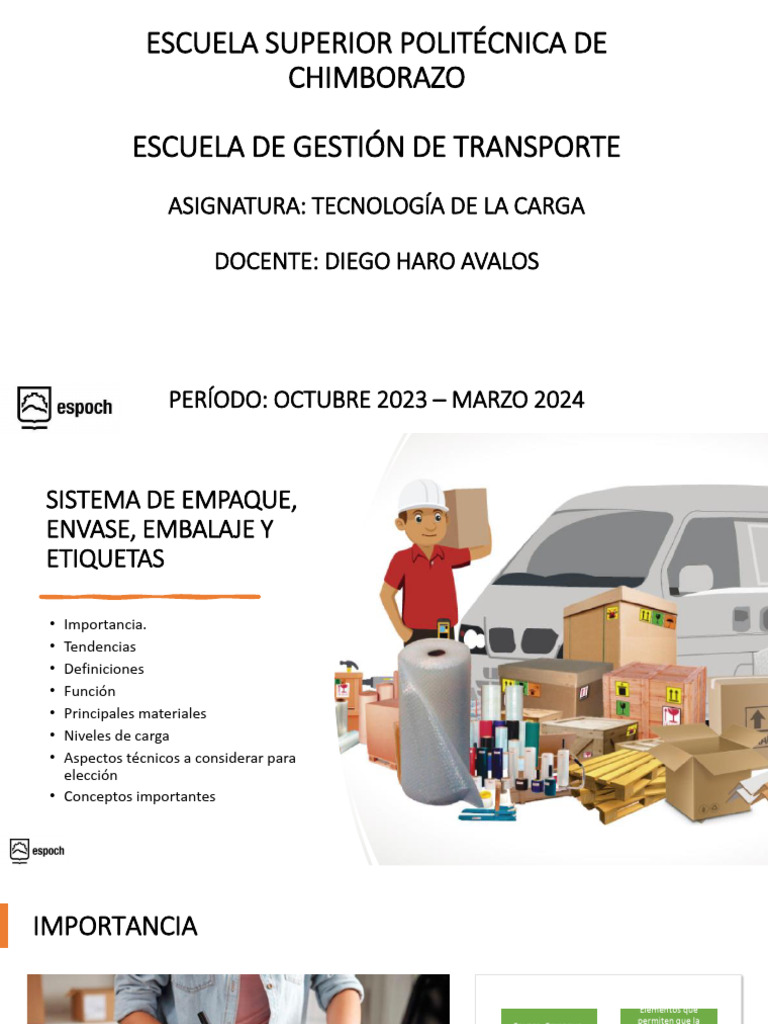 Sistemas De Empaque Envase Y Embalaje Pdf Logística Marketing