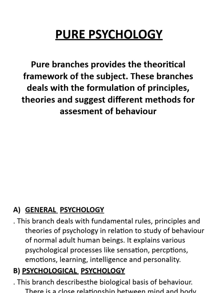 Pure Psychology | PDF