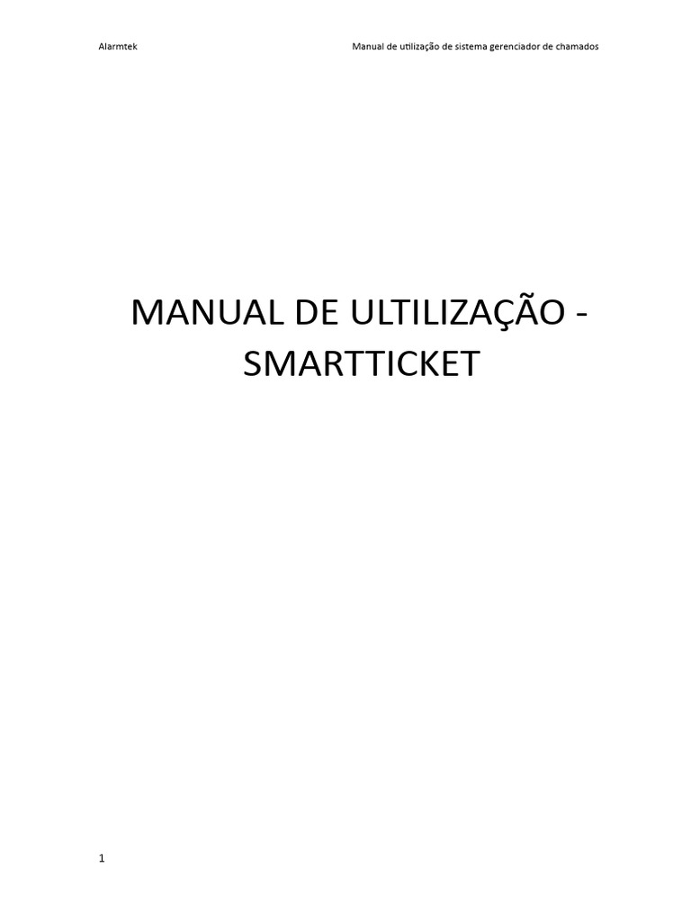 SmartTicket - Tecnico Externo | PDF | Aplicativo para celular ...