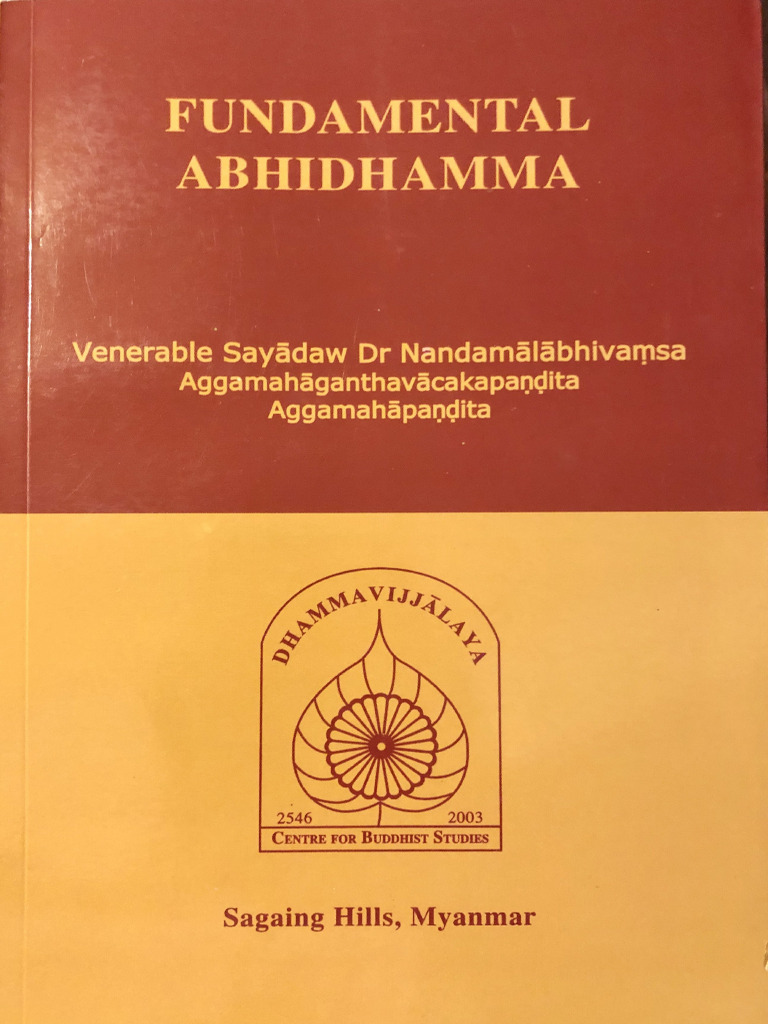 Fundamental Abhidhamma DrNandar | PDF | Religious Philosophical ...