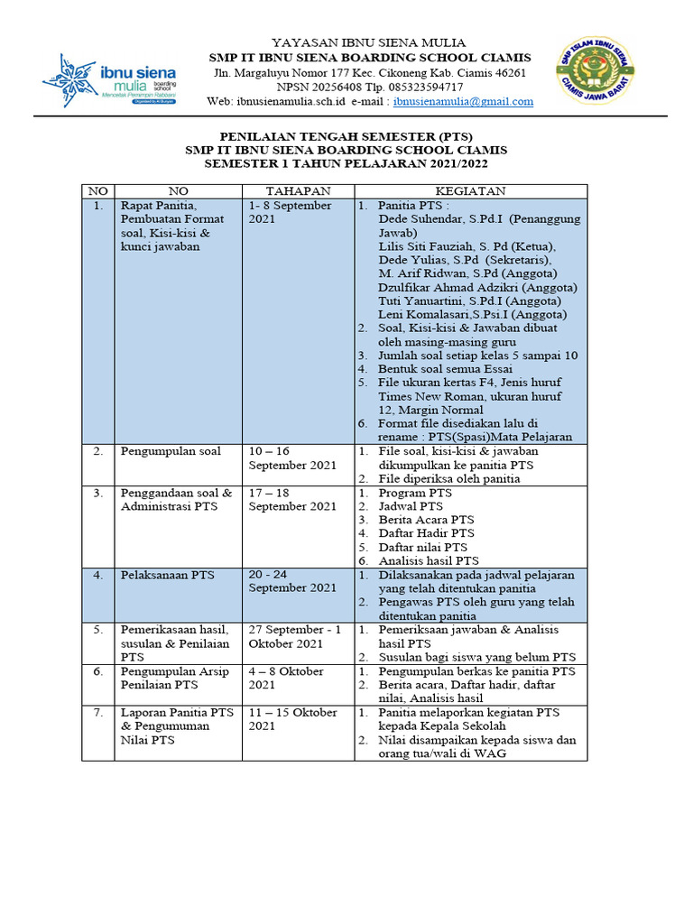 PTS SMP Ips Semester 1 2021 | PDF