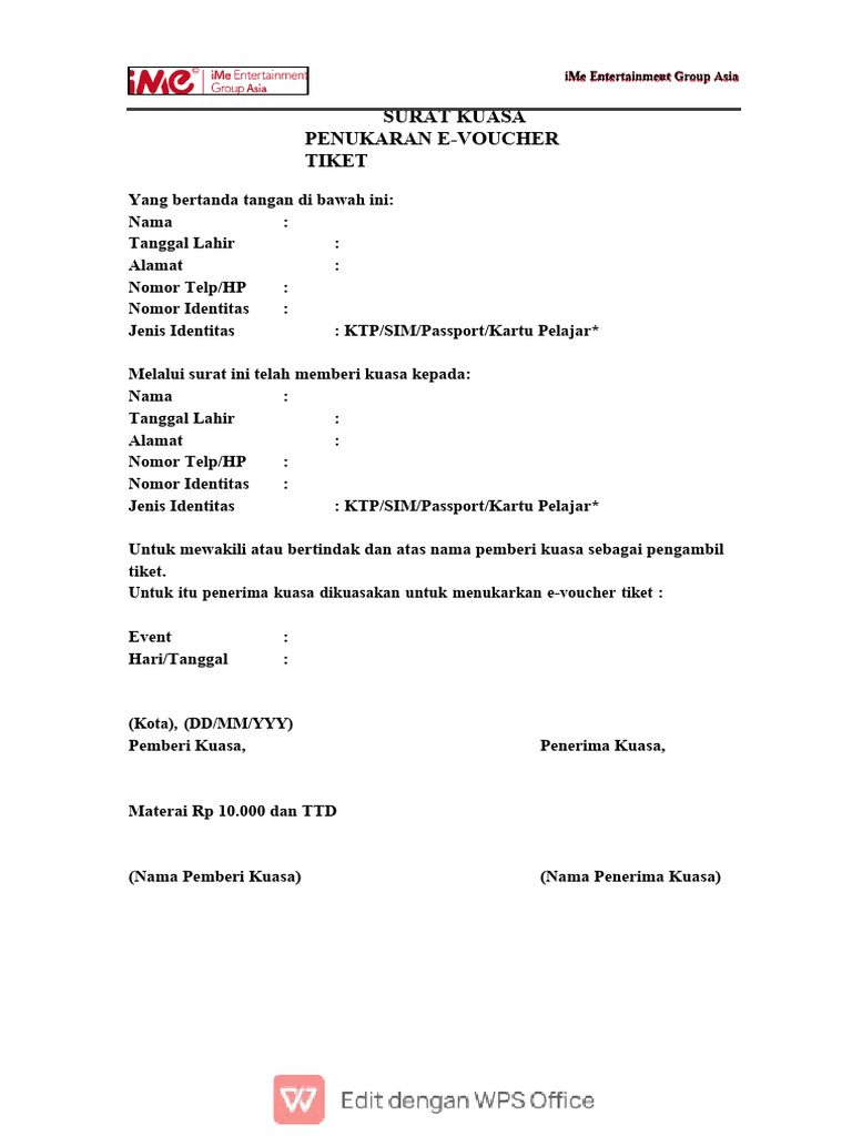 Surat Kuasa Suga | PDF