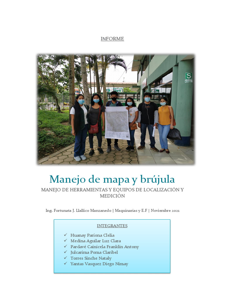 Informe - Mapa y Brújula | PDF | Mapa | Cartografía