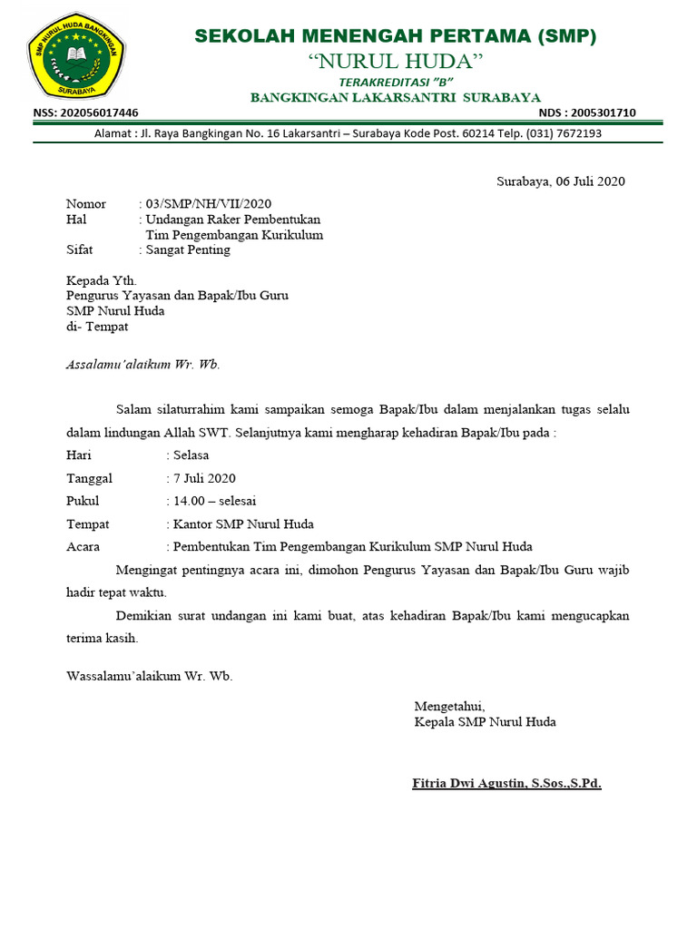 Berita Acara Undangan Daftar Hadir Notulen | PDF